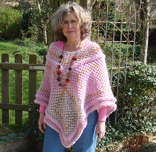 Ravelry: Spring Orchid Poncho pattern by Reimy Johanna Designs