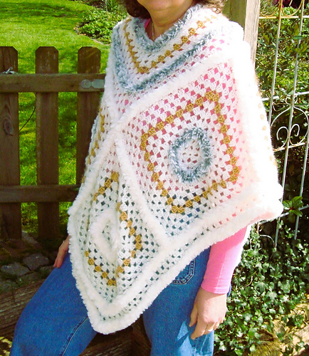 Ravelry: Spring Orchid Poncho pattern by Reimy Johanna Designs