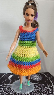 Ravelry: Curvy Simple Barbie Dress pattern by Sharon Holden