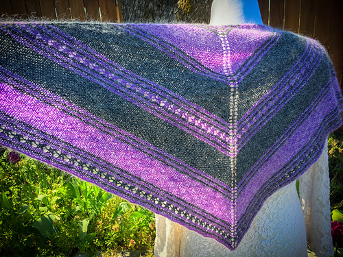 Ravelry: Twilight Geometry Shawl pattern by Crystal Lee Day