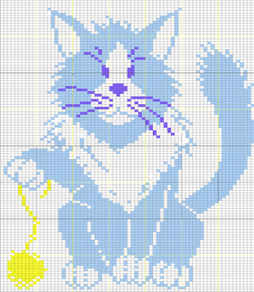 Ravelry: Kitty cat chart pattern by Anna List