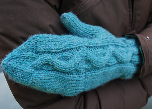 Ravelry: Cabled Convertible Mittens pattern by Backstitch Designs