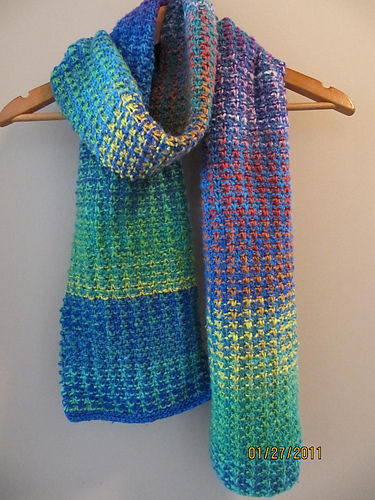 Ravelry: The Noro Slip Stitch Stripe Scarf pattern by Renee M