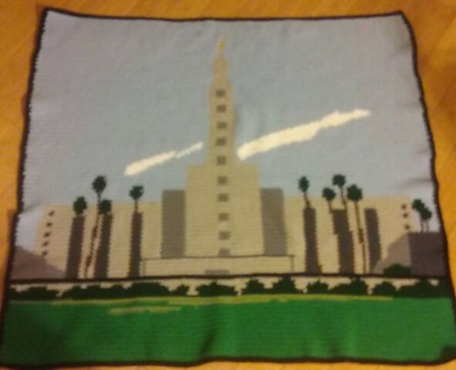 Ravelry: Los Angeles LDS Temple chart pattern by Annastasia Cruz