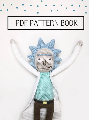Ravelry: Rick Sanchez from Rick and Morty pattern by Tina L. crafts