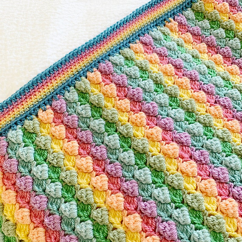 Ravelry: Sherbet Stripes Blanket pattern by Kate Rowell