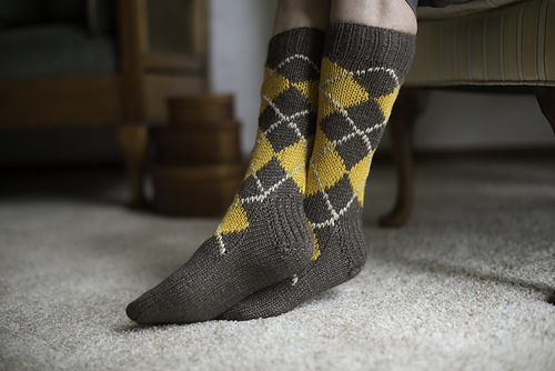 Ravelry: Outlander Argyle Sock pattern by Anne Berk