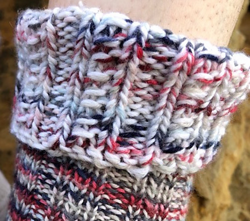 Ravelry: Puffy Cuffs Sox pattern by Anye M. Shafer