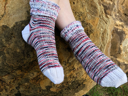 Ravelry: Puffy Cuffs Sox pattern by Anye M. Shafer