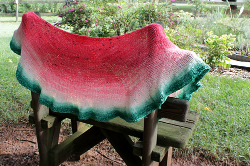 Ravelry: Watermelon Shawl pattern by Liz Capik