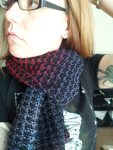 Ravelry: The Noro Slip Stitch Stripe Scarf pattern by Renee M