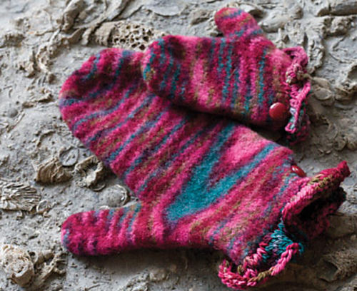 Ravelry: #330 Miss Priss Felted Mittens with Ruffle pattern by Rebecca ...