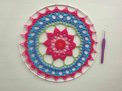 Ravelry: Positivity Mandala Hoop pattern by Lucy of Attic24