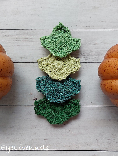 Ravelry: Quick Pumpkin Leaf pattern by Alexandra of EyeLoveKnots ...