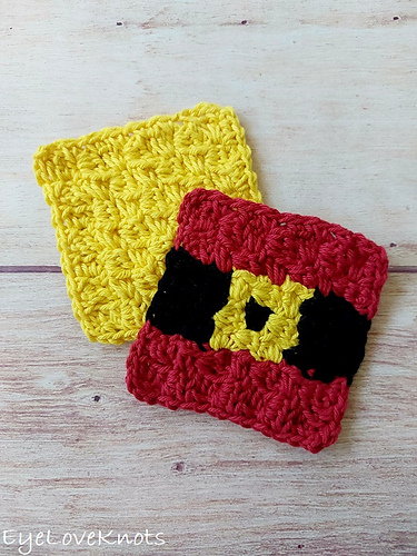 Ravelry: C2C Santa Coaster pattern by Alexandra of EyeLoveKnots ...