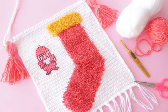 Ravelry: Fuzzy Sock Wall Hanging pattern by Arnaisha Pathak