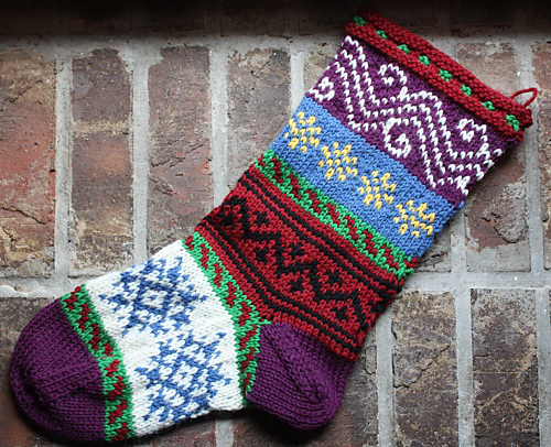 Ravelry: Mix-it-Up Christmas Stocking Stranded Colorwork pattern by ...
