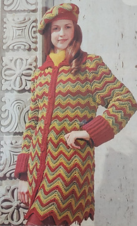 Ravelry: Ripple Coat and Beret pattern by Workbasket Magazine