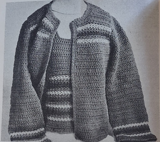 Ravelry: Crochet Shell/Cardigan Set pattern by Workbasket Magazine