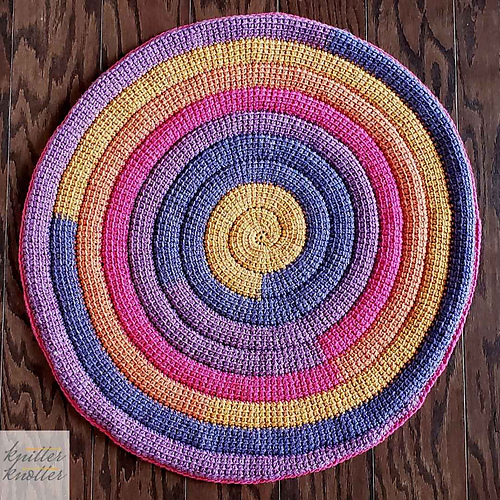 Ravelry: Kundali Tunisian Spiral Rug pattern by Arunima Goel