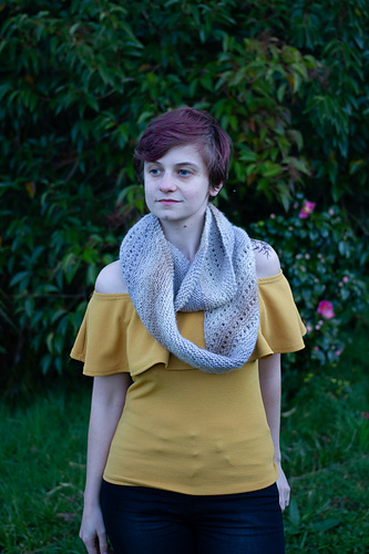Ravelry: Angled Infinity Scarf pattern by Ashleigh Annereau