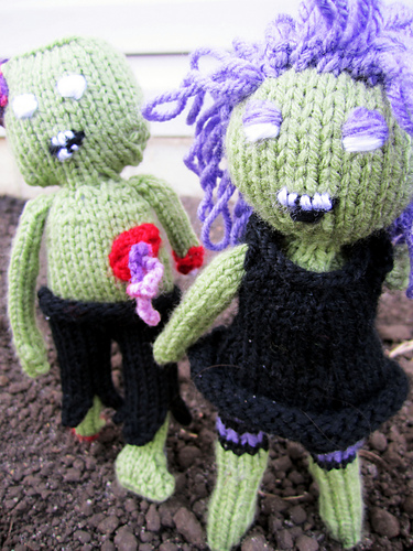 Ravelry: Zombill and Zombina, the Zombie Twins pattern by Ashley Collings