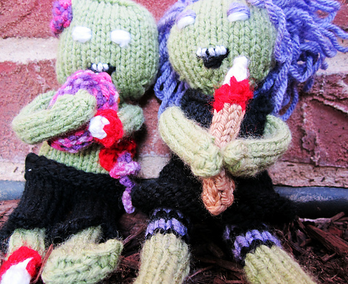 Ravelry: Zombill and Zombina, the Zombie Twins pattern by Ashley Collings