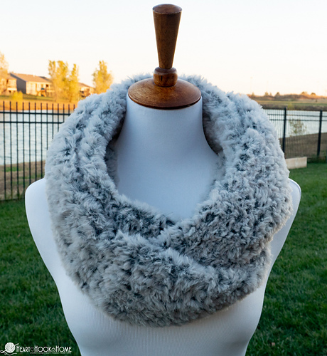 Ravelry: Fur Infinity Scarf pattern by Ashlea Schumaker