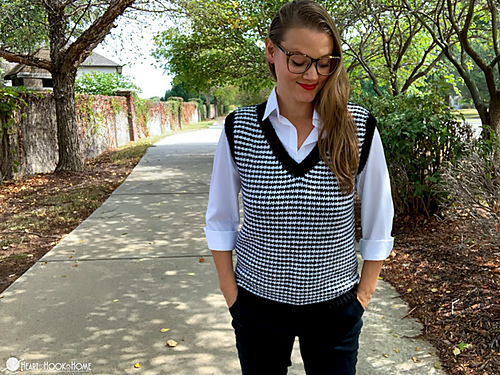 Ravelry: Houndstooth Vest pattern by Ashlea Schumaker
