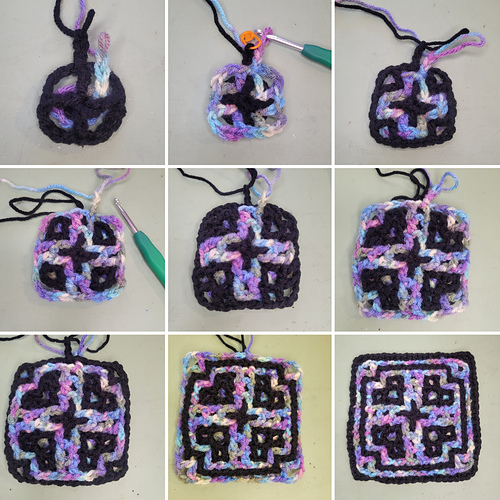 Ravelry: Center-Out Tutorial Square pattern by Ashlee Brotzell