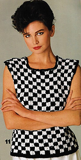Ravelry: #11 Checkerboard Tank Top pattern by Joan Vass