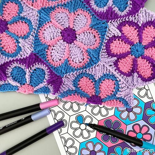 Ravelry: Spring Fling Hexa pattern by Atty van Norel