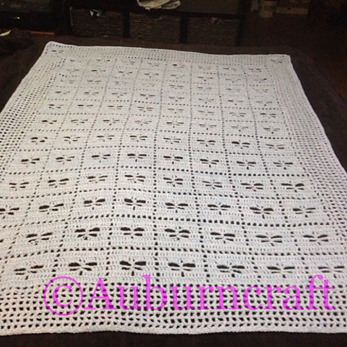 Ravelry: Dragonfly Blanket pattern by Sue Stapleton