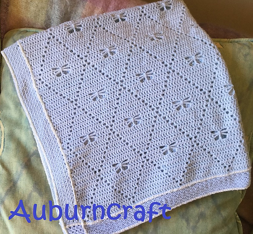 Ravelry: Butterfly Diamonds Blanket pattern by Sue Stapleton