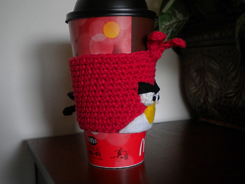 Ravelry: Angry Birds Inspired Coffee Cozy pattern by Aunt Janet's Designs