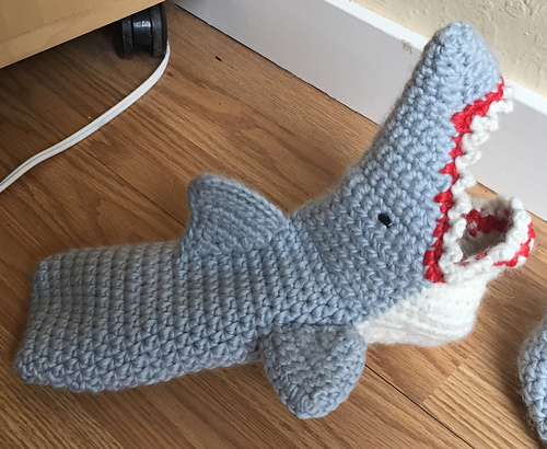Ravelry: Women's Shark Slipper Socks pattern by Marta Selter