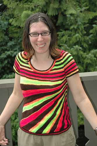 Ravelry: crazy stripes tee pattern by alfa knits