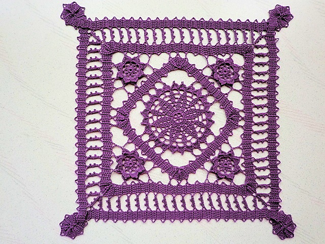 Ravelry: Model #1, Bruges Square Doily pattern by Les Editions de Saxe