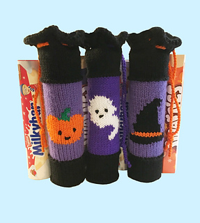 Ravelry: Halloween covers for Smartie tubes pattern by ayrshire knits