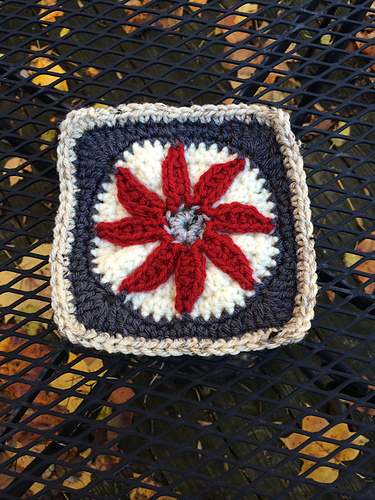 Ravelry: Bellis Perennis Afghan Square pattern by Melinda Miller