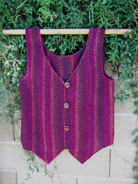 Ravelry: Midnight Express Vest (Aran) pattern by Susan H. Esser