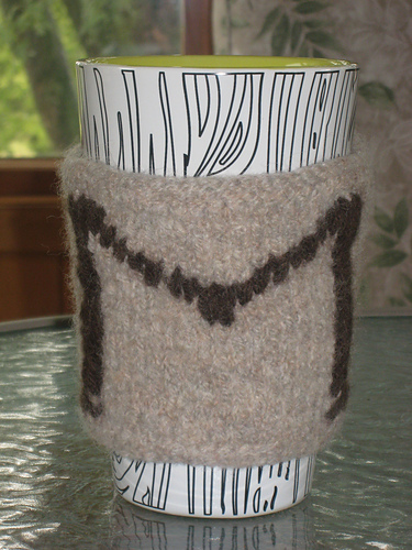 Ravelry: Felted Coffee Cuff pattern by Jennifer Pace, Pipp's Purses