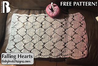 Ravelry: Falling Hearts pattern by Babybuck Designs