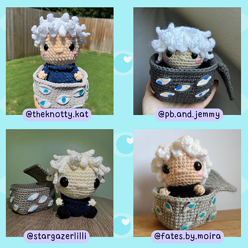 Ravelry: Blue Eyed Sorcerer (Gojo Satoru Jujutsu Kaisen) pattern by ...