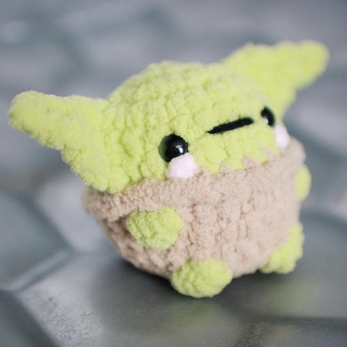 Ravelry: Low Sew Grogu Baby Yoda pattern by Bailey Leach