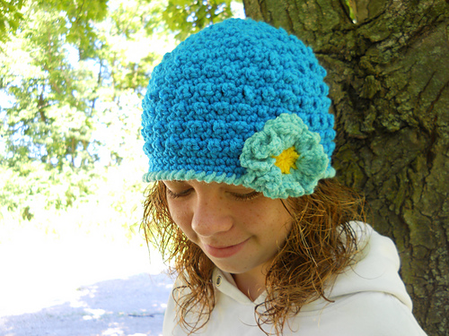 Ravelry: Kennedy's Ruffle Flower Hat pattern by Katy Petersen