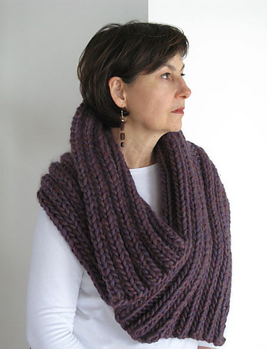 Ravelry: Asymmetrical Cowl pattern by Barbara Cartwright