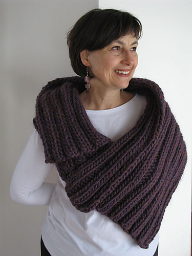 Ravelry: Asymmetrical Cowl pattern by Barbara Cartwright