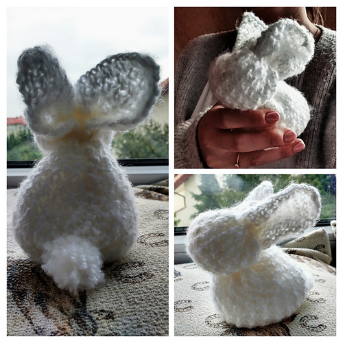 Ravelry: Knit Bunny from a Square pattern by Kristen McDonnell