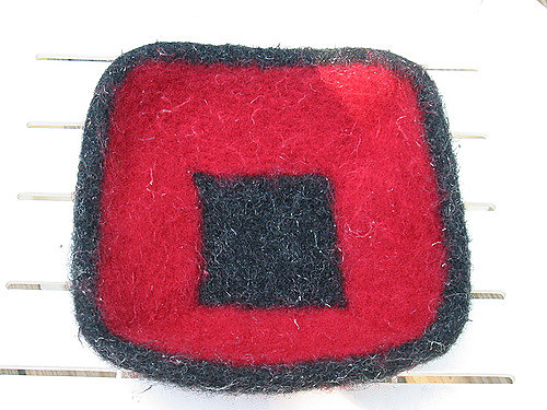 Ravelry: Felted Square Bowl pattern by Debbie Barisa